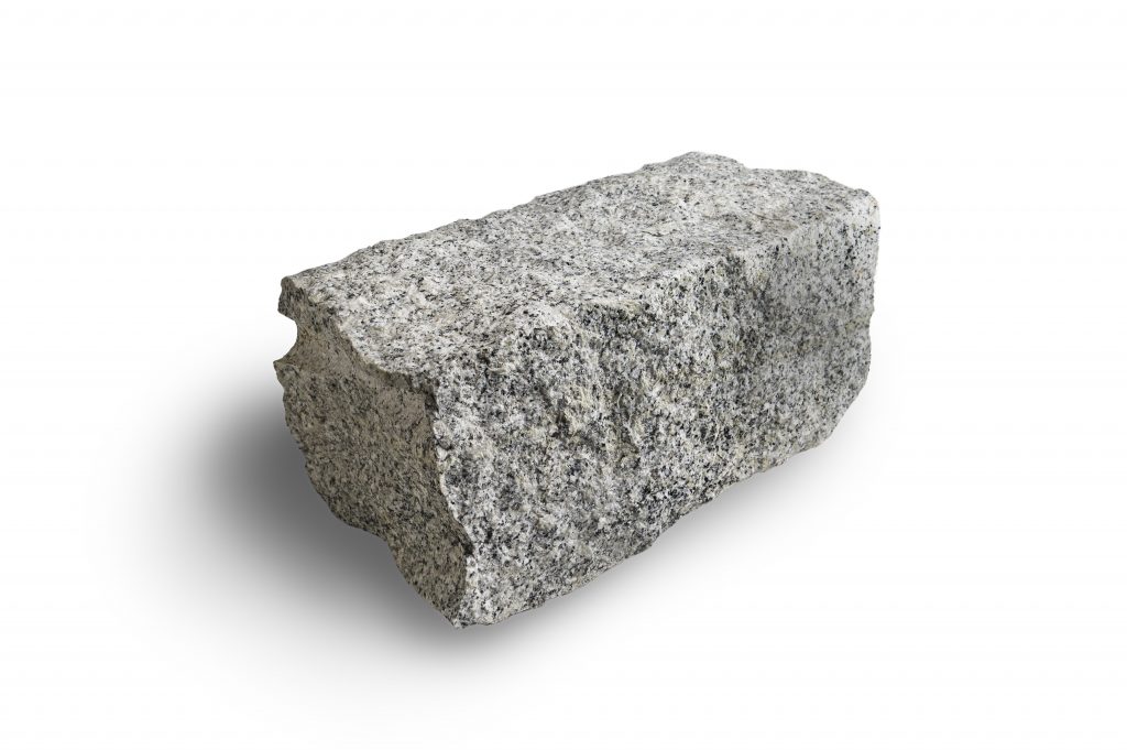 Granit Mauersteine (grau), gespalten 20 x 20 x 40 cm, auf Palette à 36 ...